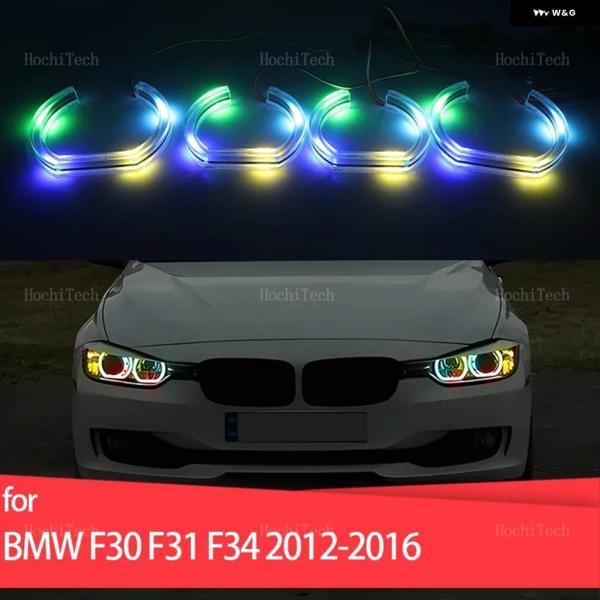 BMW 3シリーズ F30 F31 F34 2012-2016 シーケンシャルアプリ コントロール DTM スタイル LEDエンジェルアイ バルブ リングウィンカー DRLランプ カスタムパーツ アクセサリー 交換用部品Hign-conce...