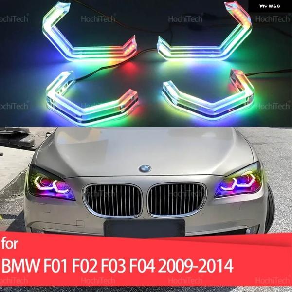 BMW 7シリーズ F01 F02 F03 F04 2009-2015 M4 スタイル アプリ コントロール LEDエンジェルアイキット ウィンカー付きリング点滅 カスタムパーツ アクセサリー 交換用部品Hign-concerned Che...