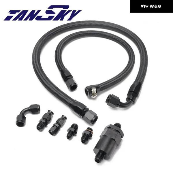 K-SWAP フィード燃料ラインキット インライン フィルター 燃料 フィルター 付き アダプター フィッティング 燃料ホース ホンダ EG/EK/DC2 EPFLK20HDSpecial Features:universalItem Di...