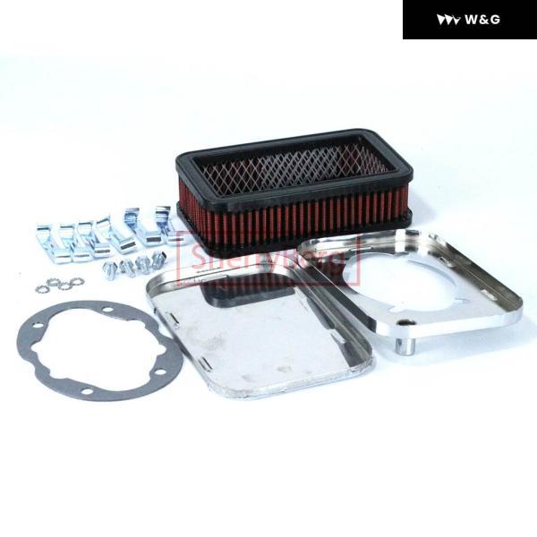 1 X クローム エア フィルター エアクリーナー EMPI DELLORTO WEBER 32/36 DFEV キャブレター 高さ45MMPlacement on Vehicle:frontCountry/Region of Manufa...