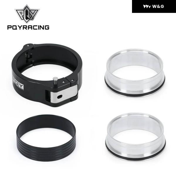 アルミ製HD Vバンドクランプ+フランジ システム アセンブリ 3.0/2.5/3.5インチ ラジエーター ホース ターボダンプ パイプ カスタムパーツ アクセサリー 交換用部品Hign-concerned Chemical:NoneBra...