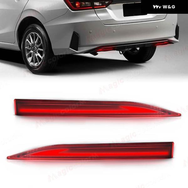 トヨタ ヤリス ATIV VIOS 2022 2023 LED リア バンパー リフレクター ライト リアドライビングブレーキハザード ダイナミックウィンカー ランプ 12V カスタムパーツ アクセサリー 交換用部品Hign-concern...