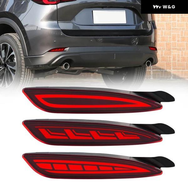 LEDリア バンパー リフレクター ライト マツダ CX5 CX-5 2022 2023 ランニングブレーキハザード ダイナミックウィンカー ランプ カーアクセサリー カスタムパーツ アクセサリー 交換用部品Hign-concerned C...
