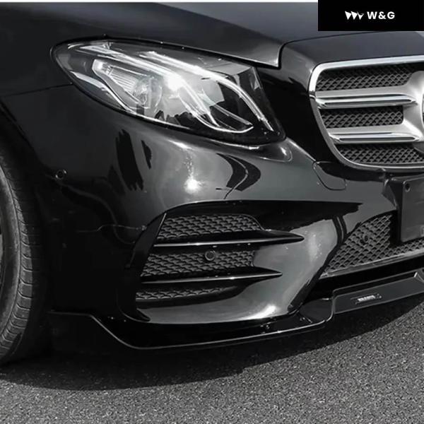 メルセデス ベンツ E クラス W213 E43 2016-18 車用 フロント フォグランプ バンパー スポイラー グリル トリム ストリップ デコレーション ステッカー アクセサリー カスタムパーツ アクセサリー 交換用部品Hign-c...