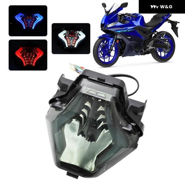 オートバイ バイク リア テールライト ブレーキウィンカー一体型LED テールライト ヤマハ MT03 MT25 MT07 YZF R3 R25 2013-2023 2021 2022 カスタムパーツ アクセサリー 交換用部品Hign-co...