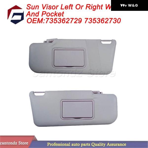フィアット パンダ 169 MK2 2003-2011 左 右用サンバイザー ミラー とポケット付き 735362729 735362730 カスタムパーツ アクセサリー 交換用部品Hign-concerned Chemical:NoneO...