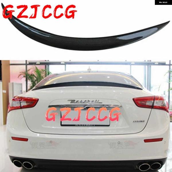 マセラティ ギブリ カーボン リアスポイラー トランク ウイング ヴァルド スタイル 2014-16-UP カスタム パーツ アクセサリーHign-concerned Chemical:NonePlacement on Vehicle:ca...