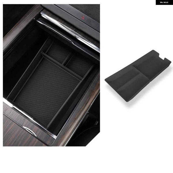 センター コンソール アンダートレイ アームレスト ボックス アンダーレイ後列シート 収納 タンク パッド モデルS X 2022 - 2025アクセサリー カスタム パーツ アクセサリーCar Center Console Lower T...