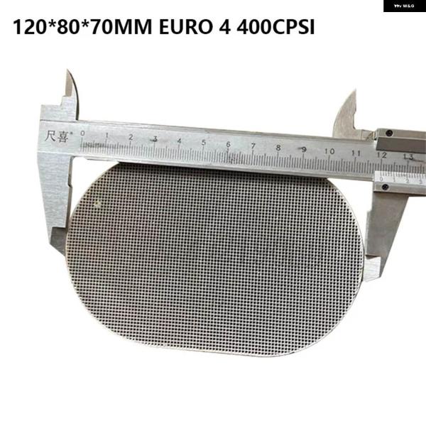 EURO4 120*80*70MM 400CPSI 汎用 セラミック触媒 キャリア 触媒コンバーター排気 カスタム パーツ アクセサリーHign-concerned Chemical:NoneMaterial:Ceramic Metal C...