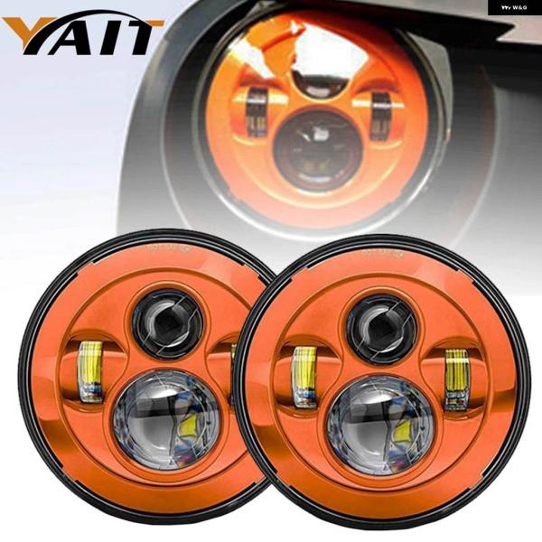 スズキ サムライ ラダ 4X4 アーバン ニバ 2個 7インチ LED ヘッドライト ジープ ラングラー JK 2ドア 2007~2016 ハマー H1 H2 カスタム パーツ アクセサリーHign-concerned Chemical:N...