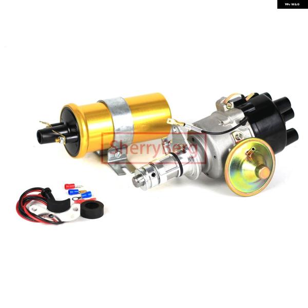 ディストリビューター + 電気キット + コイル LUCAS RELIANT ROBIN 1973-1977 エレクトロニック 45D4 ディストリビューター + ゴールド スポーツ コイル カスタム パーツ アクセサリーMaterial:...