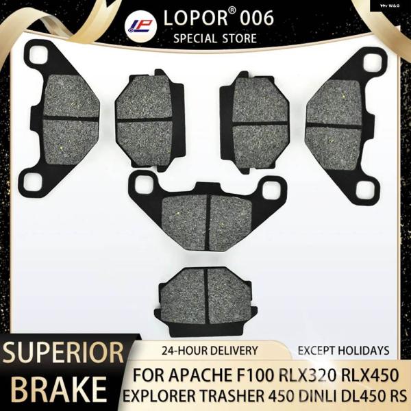バイクブレーキ パッド フロント/リア APACHE F100 RLX 320 S/ UTILITY DINLI RLX 450 S DL 450 RS DL901 TRASHER 450 カスタム パーツ アクセサリーHign-conce...