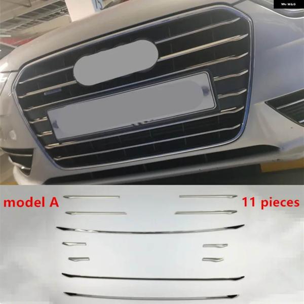 フロント バンパー エア グリル 装飾 カバー トリム アウディ A4 B8 2013-2016 ステンレス カー スタイリング 外装 カスタム パーツ アクセサリーHign-concerned Chemical:NoneCategory:...