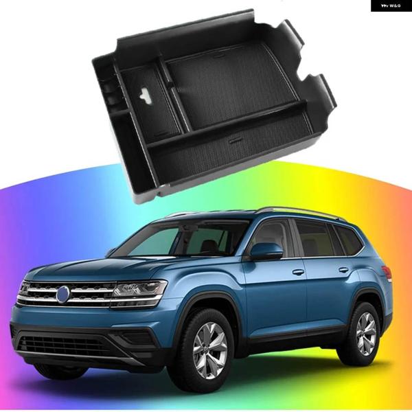 VOLKSWAGEN VW ATLAS AND CROSS SPORT 2018-2020-23 センター コンソール オーガナイザー アームレスト ボックス セカンダリーストレージ ボックス トレイ カスタム パーツ アクセサリーHign...