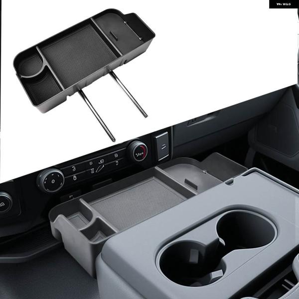 フロントセンターシートヘッドレスト オーガナイザー 2011-2023 2024 2025 フォード F150 F250 F350 F450 F550 F650 アームレスト 収納 カップ ホルダー トレイ カスタム パーツ アクセサリーP...