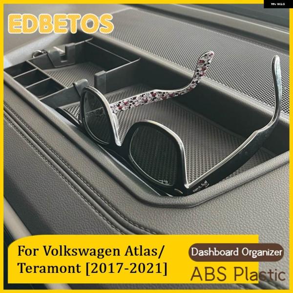 TERAMONT ダッシュボード 収納 ボックス オーガナイザー フォルクスワーゲン アトラス 2018-2020-23 インテリア フォン ホルダー センター コンソール トレイ カスタム パーツ アクセサリーHign-concerned...