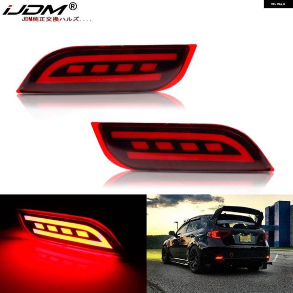 LED バンパー リフレクター ライト スバル インプレッサ WRX WRX STI XVクロストレック テール ブレーキランプ リア フォグランプ 機能 カスタム パーツ アクセサリーHign-concerned Chemical:Non...