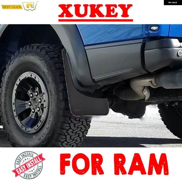 ダッジ ラム ピックアップ 1500 2500 3500 4500 5500 SRT-10 4X4 DRW ランブルビー マッド フラップ マッド フラップ スプラッシュガード マッドガード フェンダーフレア カスタム パーツ アクセサリー...