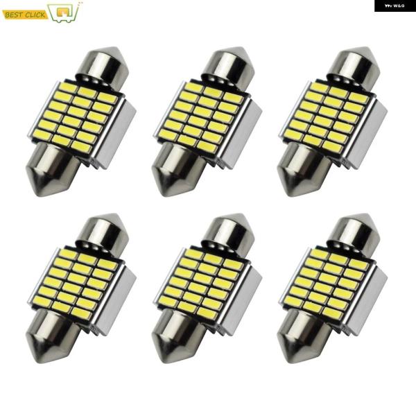 6個/パック フェストゥーン 31MM LED 電球 C5W 車用ライト CANバス オートドーム ステップウェルランプ SV8.5 DE3175 DE3022 DE3021 3021 6428 3022 カスタム パーツ アクセサリーHi...