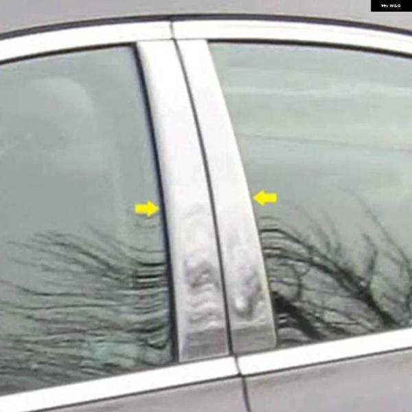 6個 ジャガー XF X250 2008-2015 XE X760 2016-2023 ピラー ポスト 車ドア トリム カバー BCコラム ステッカー クロームアクセサリー カスタム パーツ アクセサリーHigh-concerned che...