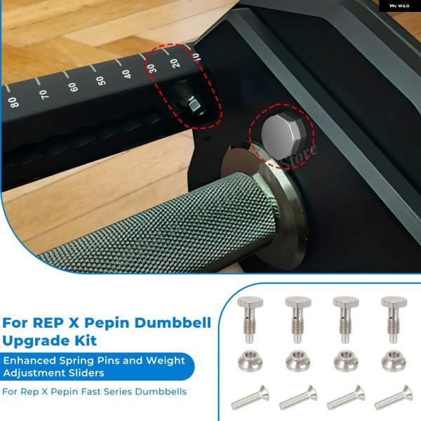 REP X PEPIN ダンベル スプリングピン ウェイト調整 スライダー ローレットノブ スプリングピン ロープロファイルポップピンナット ショートボルト カスタム パーツ アクセサリーHigh-concerned chemical:No...