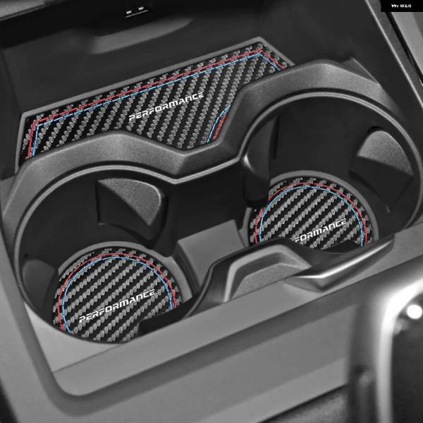 アルカンターラ BMW X1 F48 2015-2021 車用 収納 ボックス カップ ホルダー マット コースター 滑り止め Mパフォーマンス インテリア アクセサリー カスタム パーツ アクセサリーHigh-concerned chem...