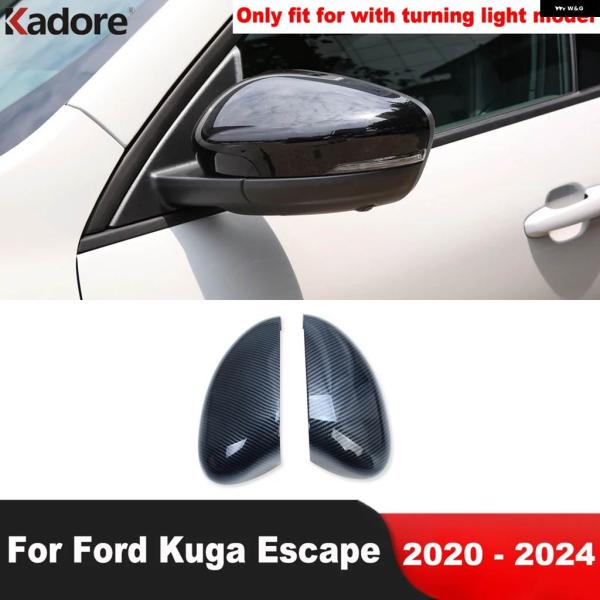バックミラー カバー トリム フォード クーガ エスケープ 2020-24 クローム カーサイドウィングミラー キャップ オーバーレイアクセサリー カスタム パーツ アクセサリーHigh-concerned chemical:NoneIte...