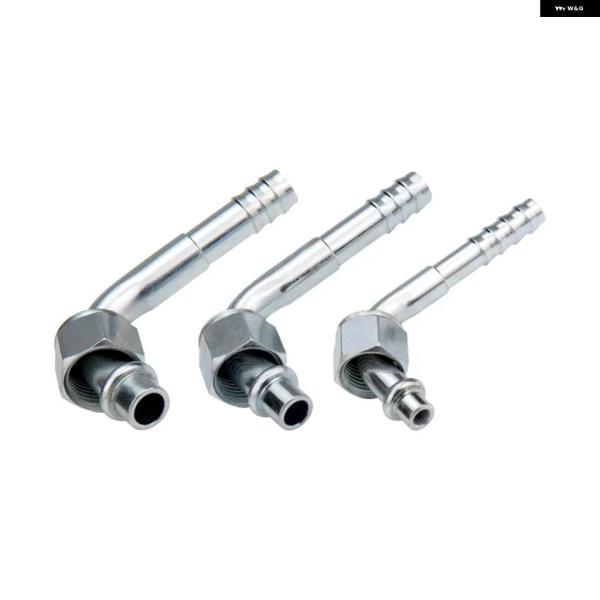 #6 #8 #10 ステンレス 継手 バーブ継手 エルボ 90度 メス Oリング 5/8インチ-18 3/4インチ-16 7/8インチ-14 ナット A/C エアコン ホース カスタム パーツ アクセサリーHigh-concerned ch...