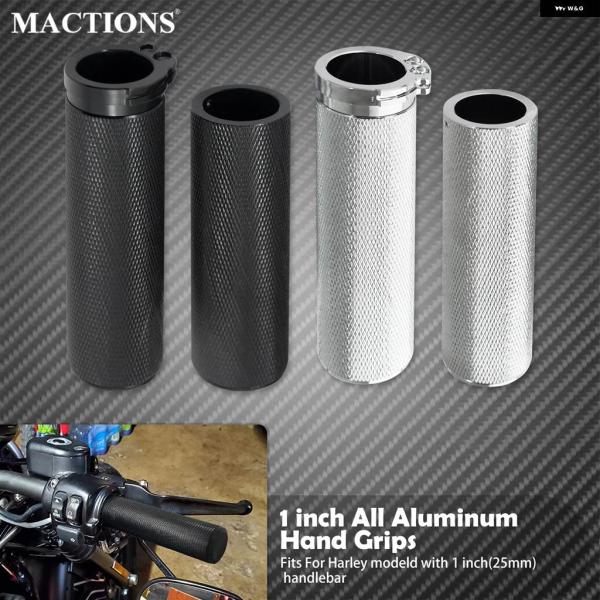 オートバイ 1インチ 25MM ハンドルバー ハンド グリップ アルミ製 ハーレー ツーリング ソフテイル ダイナ スポーツスター XL XR ロードキング エレクトラ グライド FXDB カスタム パーツ アクセサリーHigh-conce...