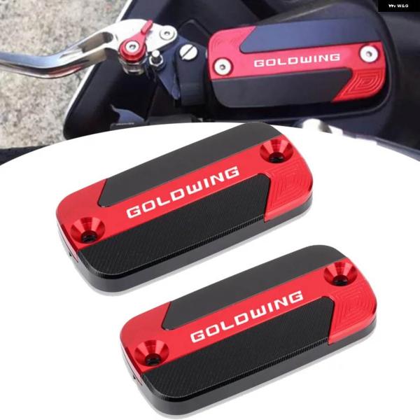 オートバイ CNCフロントブレーキフルード リザーバー オイルカップキャップマスター シリンダー カバー ゴールドウィングGL1800 GL1500 VTX 10-18 カスタム パーツ アクセサリーProtective parts:Oth...