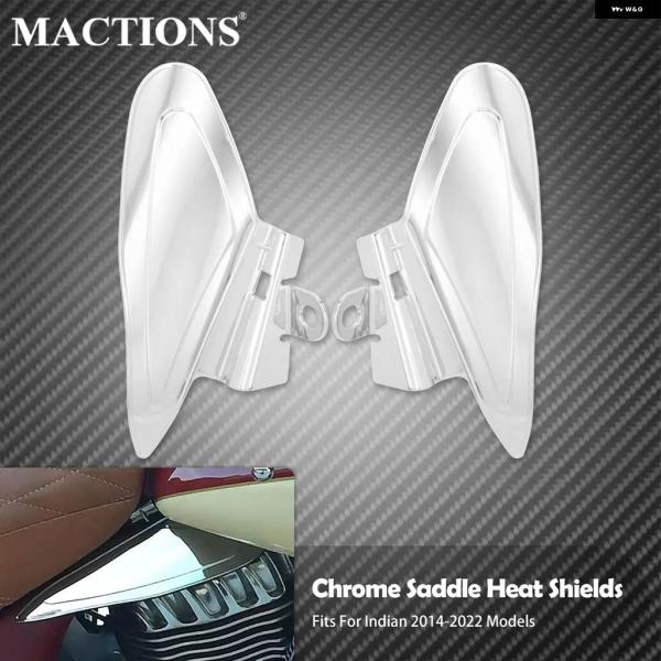 オートバイ ABS 反射サドルシールド ヒートデフレクター クローム INDIAN CHIEF CLASSIC VINTAGE CHIEFTAIN 2014-2021 2022 カスタム パーツ アクセサリーProtective parts...