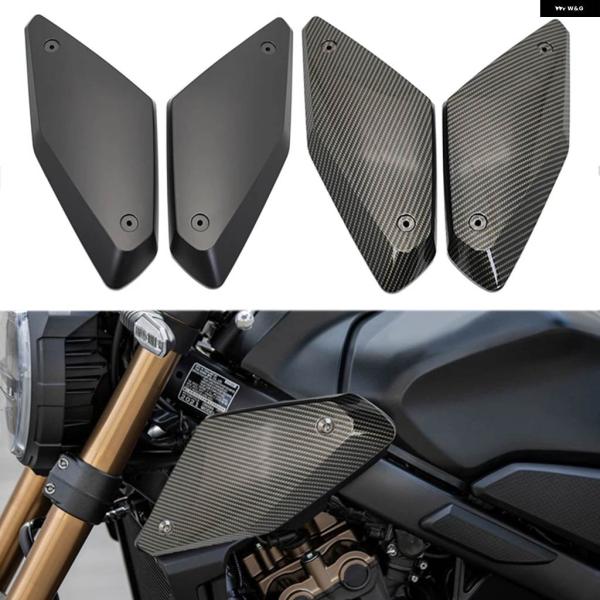 ブラック/カーボン オートバイ ABS サイド パネル フェアリング フレーム カバー ホンダ CB650R CBR650R 2018-2023 2020 2021 2022 カスタム パーツ アクセサリーProtective parts:...