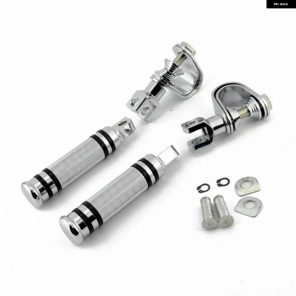 オートバイ ペグ ハーレー ホンダ ヤマハ チョッパー 1-1.25インチ エンジン ガード フットレスト フットペグ マウント クランプキット 汎用 カスタム パーツ アクセサリーHigh-concerned chemical:NoneY...