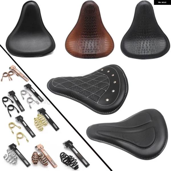 汎用 バイク ソロシート チョッパー サドル ビンテージ クッション パーツ スプリング ブラケット ハーレー ホンダ ヤマハ カスタム パーツ アクセサリーHigh-concerned chemical:NoneSpecial Featu...