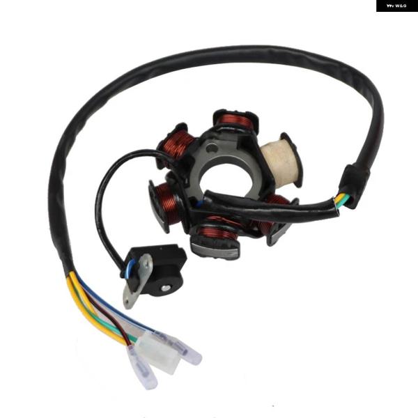 オートバイ 6極5線式半波 点火 マグネトステーター GY6 50CC 70CC 90CC 110CC 125CC ATV クワッド ポケット バイク カスタム パーツ アクセサリーHigh-concerned chemical:NoneS...