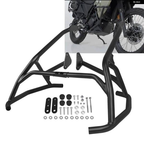 オートバイ フロントリア クラッシュ バー エンジン ガード カワサキ KLR650 ADVENTURE KLR650E 2022-2024 バンパー 落下 カスタム パーツ アクセサリーProtective parts:Frame Pro...