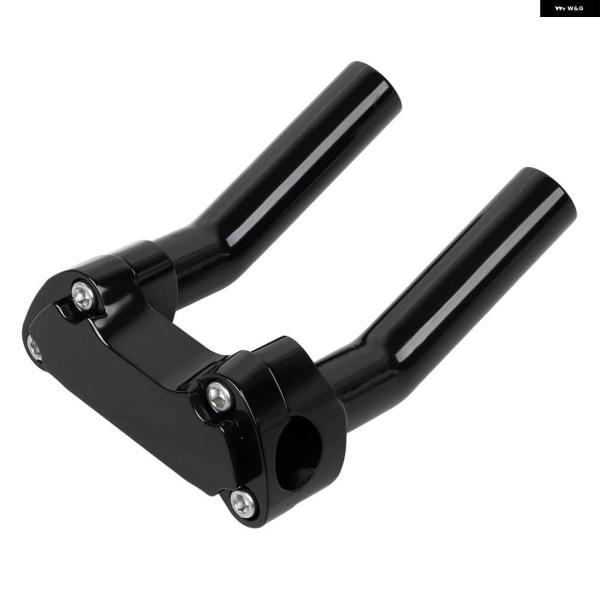オートバイ 5.5インチ トール プルバック ハンドルバー ライザー 1インチ トップクランプ ブラック ハーレー ソフテイル ファットボーイ スポーツスター ダイナ ロードキング ナイトトレイン カスタム パーツ アクセサリーHigh-c...