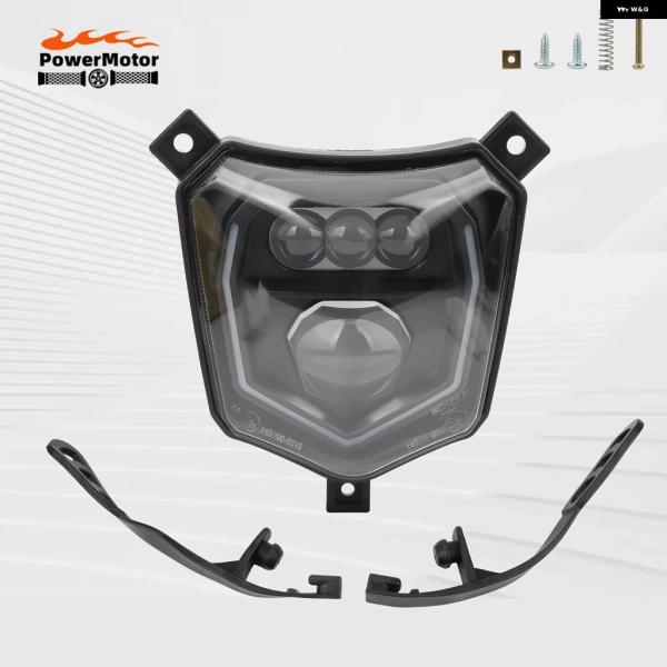 LED バイク ヘッドライト ランプコアハイロービーム ホンダ CRF 125 250 450L 450RL CR XRエンデューロダートピット バイク ヘッドランプ アクセサリー カスタム パーツ アクセサリーHigh-concerned...