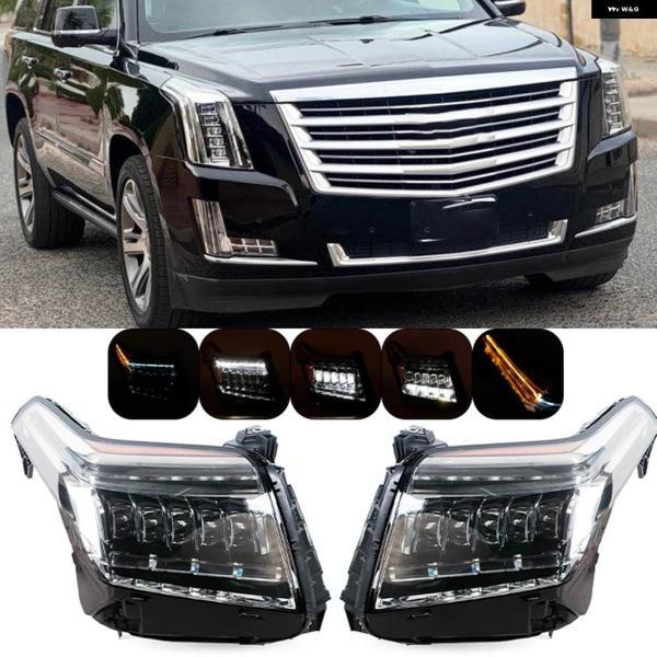 キャデラック エスカレード 2015-2020 LED ヘッドライト ウィンカーライト DRL ヘッドランプ アセンブリ カーアクセサリー 84216044 84580183 カスタム パーツ アクセサリーHigh-concerned ch...