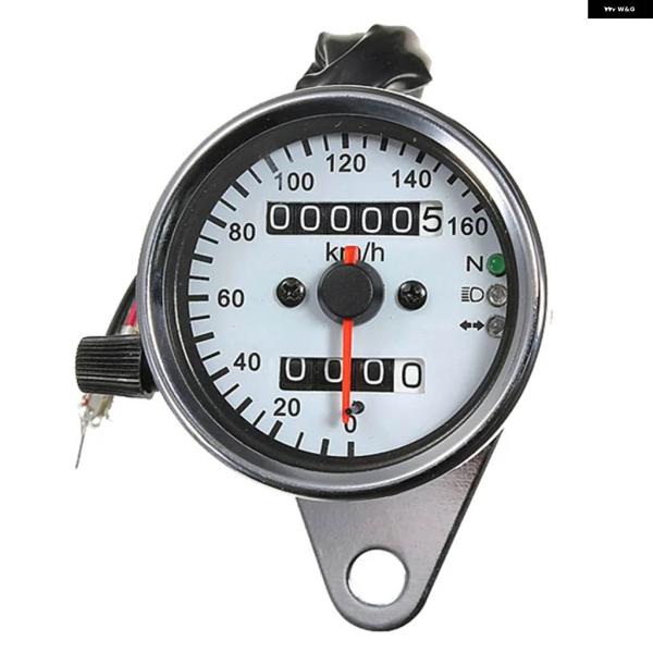 オートバイ 汎用 12V LCD スピード メーター オドメーター ゲージ デュアルパーパス LED シグナルライト バックライト インジケーター 付き カスタム パーツ アクセサリーHigh-concerned chemical:None...
