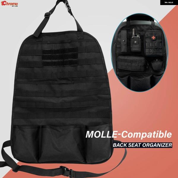 車用リア オーガナイザー タクティカルアクセサリー アーミーモールポーチ 収納 バッグ ミリタリー セルフドライブ アウトドア ハンティング シートカバー バッグ カスタム パーツ アクセサリーHigh-concerned chemical...