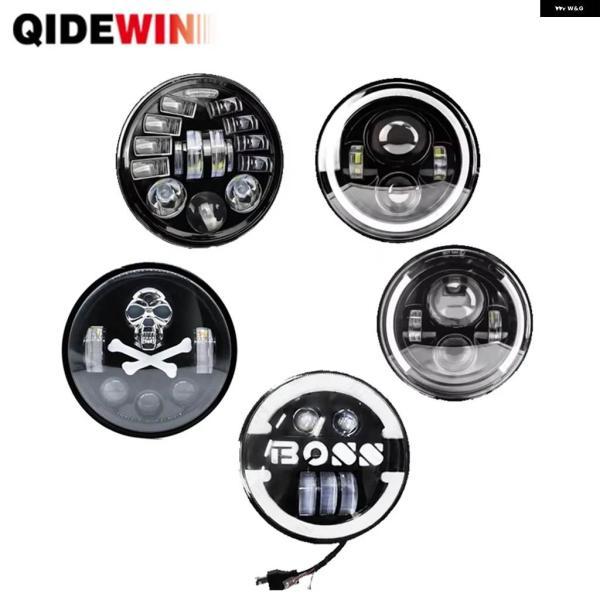 5-3/4インチ 5.75インチ オートバイ MOTO LED プロジェクター フル ハロー ヘッドライト DRL 50W バイク ヘッドライト SPORTSTER 883 XL883 FXCW カスタム パーツ アクセサリーHigh-co...
