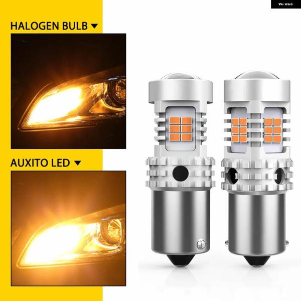 2個 1156 BA15S P21W LED CANBUS BAU15S PY21W LED 電球 車用ウィンカーライト アンバー イエロー 7507 7506 12V カスタム パーツ アクセサリーHigh-concerned chemi...
