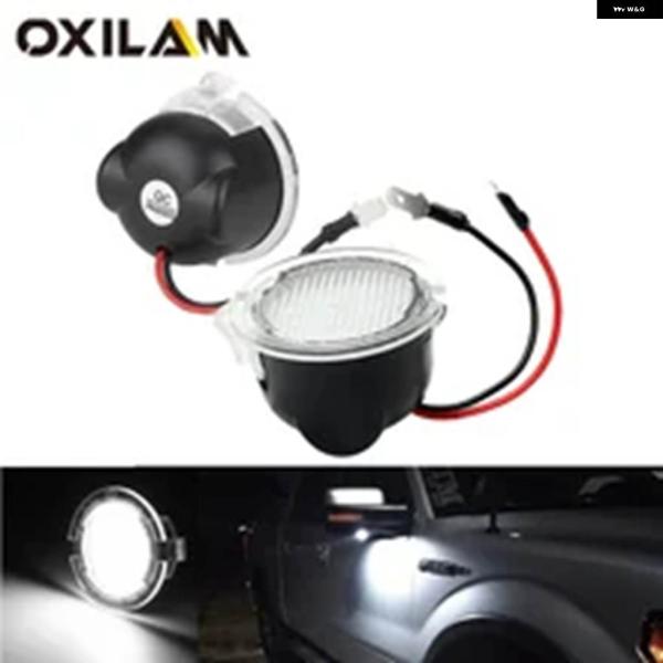 2個 CANBUS LED アンダーサイドミラー パドルライト フォード エッジ F150 マスタング エクスペディション エクスプローラー レンジ モンデオ MK5 トーラス キングランチ カスタム パーツ アクセサリーHigh-conc...