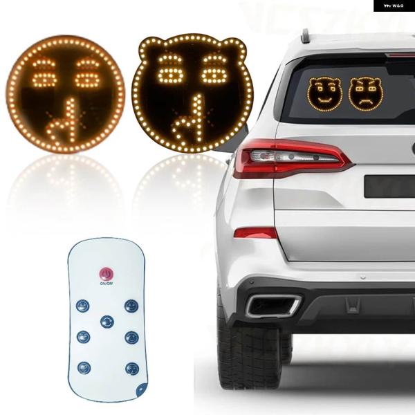 超高輝度車用指表情ライト リモコン LED楽しいジェスチャーランプ手ひら顔ライト視覚コミュニケーションオンロード カスタム パーツ アクセサリーHigh-concerned chemical:NoneFor Vehicle Brands/M...