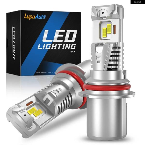 1ペア/2個 9008/H13 9007/HB5 LED ヘッドライト バルブ 30000LM 800% 超高輝度 1:1 6500K CANBUS LED ヘッドランプ カスタム パーツ アクセサリーWattage:120W Super ...