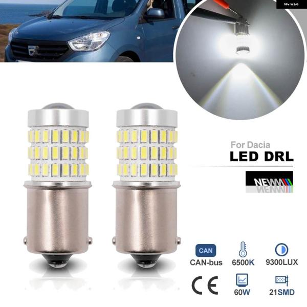 BA15S 1156 P21W LED デイタイム ランニングライト バルブ DACIA LODGY DOKKER 2012年以降 DRL 車用 ヘッドランプ シティランプ カスタム パーツ アクセサリーHigh-concerned che...
