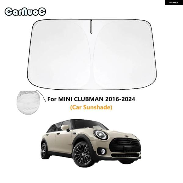 MINI CLUBMAN 2016-2024 車用サンシェード サンシェード フロントリア ウィンドウフィルム フロントガラス バイザーカバー UVカット リフレクター カスタム パーツ アクセサリーProduct application ...