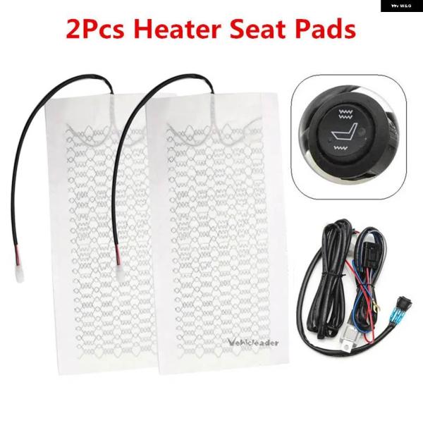汎用 12V 内蔵カーシートヒーターキット シート カーボン/ 合金 ワイヤー 高速加熱 パッド 丸型 コントロール スイッチ オートシート カスタム パーツ アクセサリーFilling:NoneTarget Pet:OtherThickn...