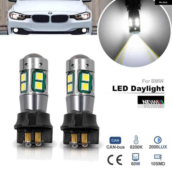 BMW 3シリーズ F30 F31 F34 320I 328D 335I PW16WPW24WPWY24W LED デイタイム ランニングライト DLR バルブ パーキング ランプ ヘッドランプ カスタム パーツ アクセサリーHigh-co...